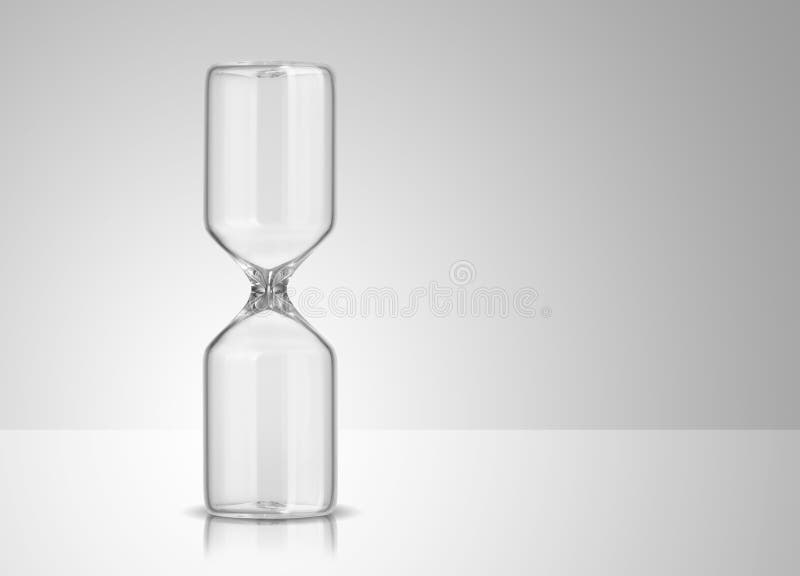 Empty hourglass stock image. Image of countdown, white - 74526741