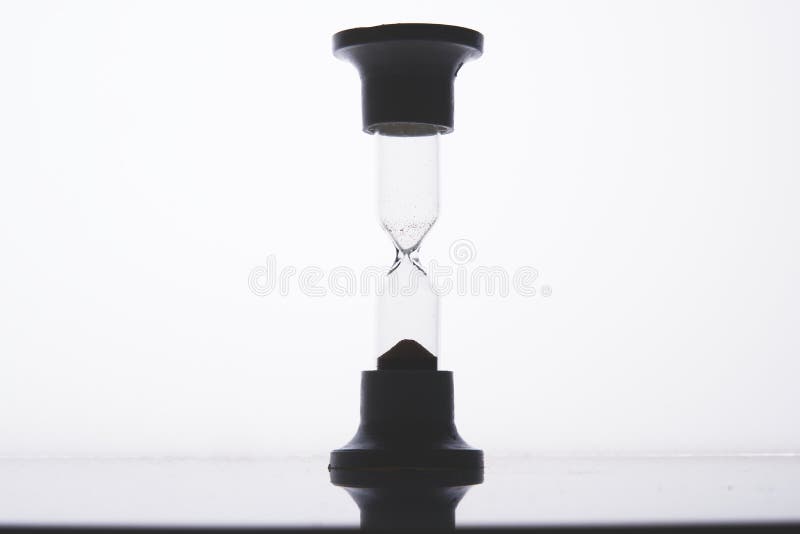 Empty Hourglass, Time is Out, Countdown is Over Stock Image - Image of ...