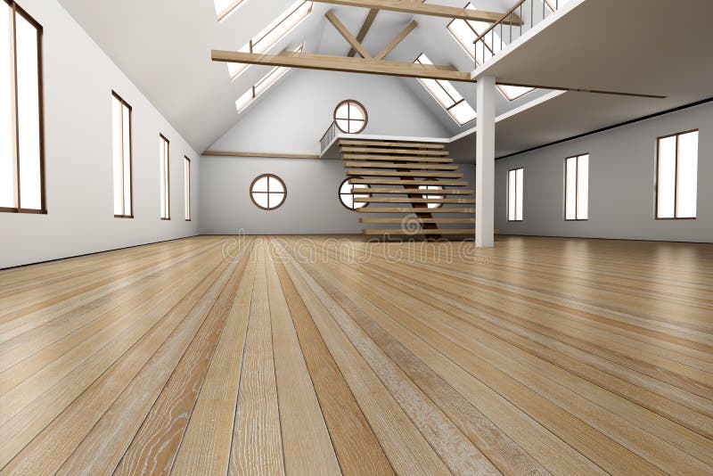 Empty House stock illustration. Illustration of stairway - 22168247