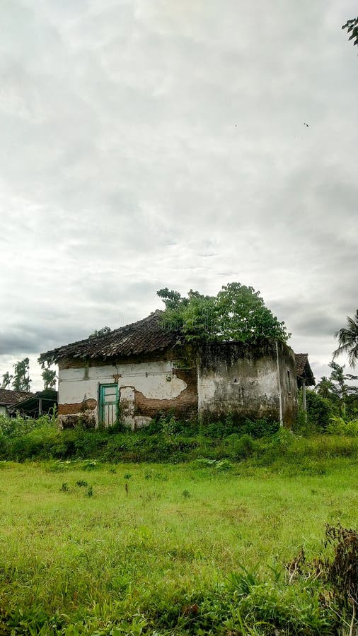 An Empty House in the Middle of a Meadow Stock Image - Image of empty ...