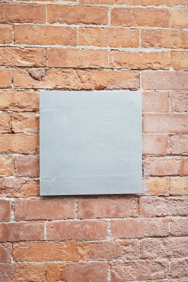 Empty House Number Plate a Brick Wall. Stock Photo - Image of home ...