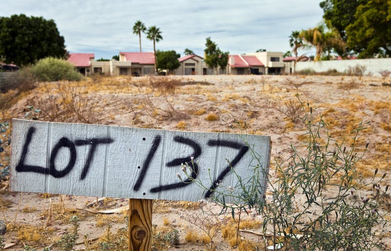 Empty Housing Lot stock photo. Image of economy, home - 17512638