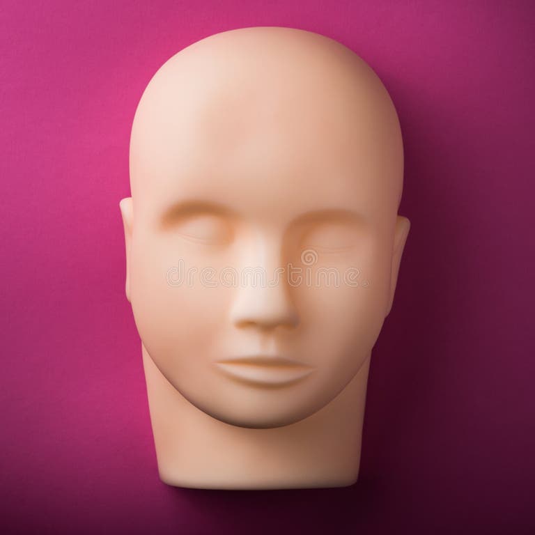 Empty human dummy head stock photo. Image of front, naked - 90208982
