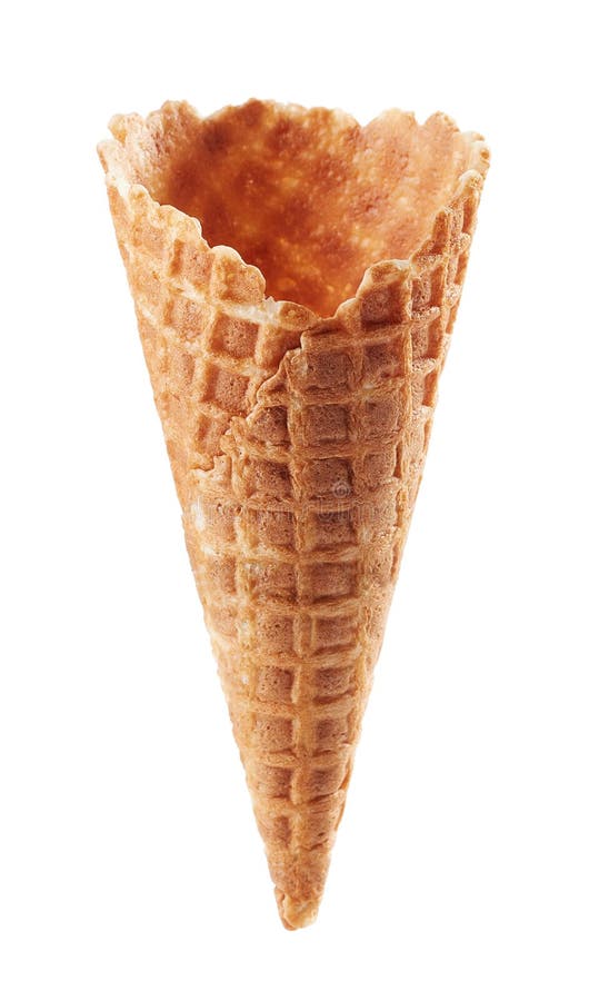 Empty ice cream cone stock photo. Image of wafer, crunchy - 111720480