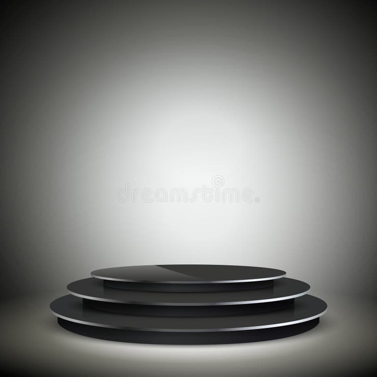 Black Empty Podium Platform Stock Illustrations – 22,358 Black Empty ...