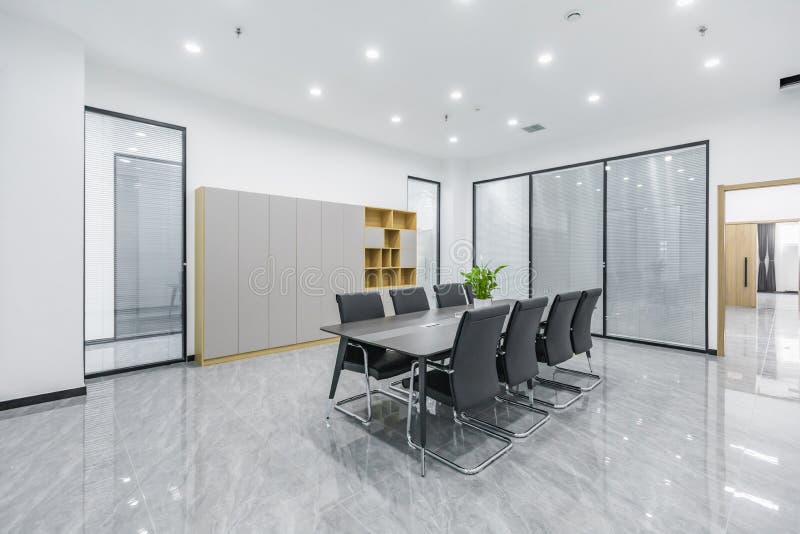 An Empty Indoor Conference Room Stock Photo - Image of office ...