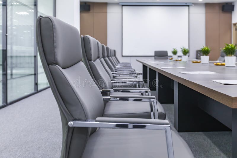 An Empty Indoor Conference Room Stock Image - Image of lobby, room ...
