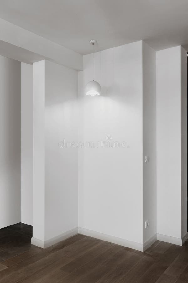 Empty indoor space stock image. Image of home, dark, wall - 98240571