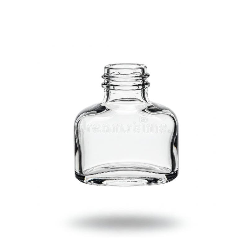 Empty ink bottle, glass stock image. Illustration of bottle - 375055439