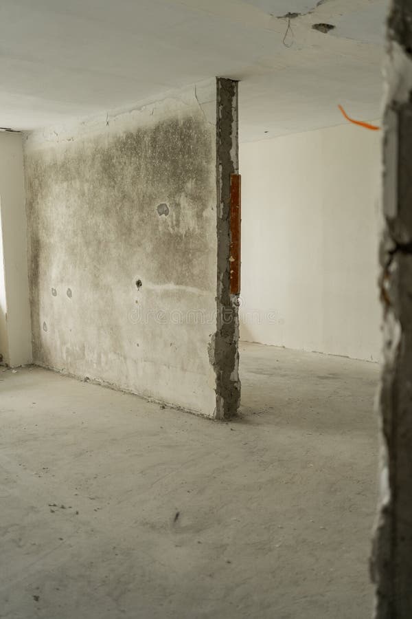 Empty Interior for Design with Concrete Wall. Concrete Walls New ...