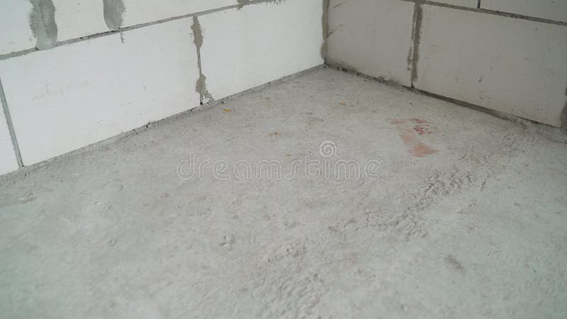 Empty Interior for Design, White Concrete Wall. Empty Room. Concrete ...