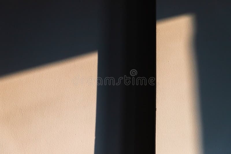 Empty Interior Fragment with Shadow on the Wall Stock Image - Image of ...