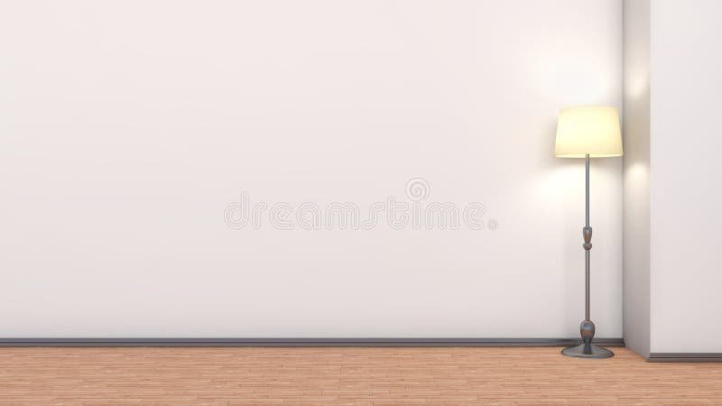 Empty Interior with Lamp Included Stock Illustration - Illustration of ...