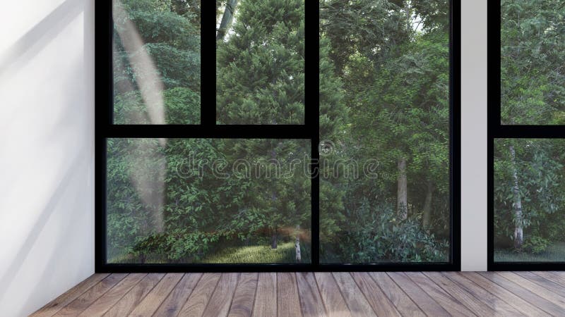 Empty Interior Room Shadow Wall Space Background Mock Up Architecture ...