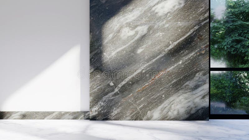 Empty Interior Room Shadow Wall Space Background Mock Up Architecture ...