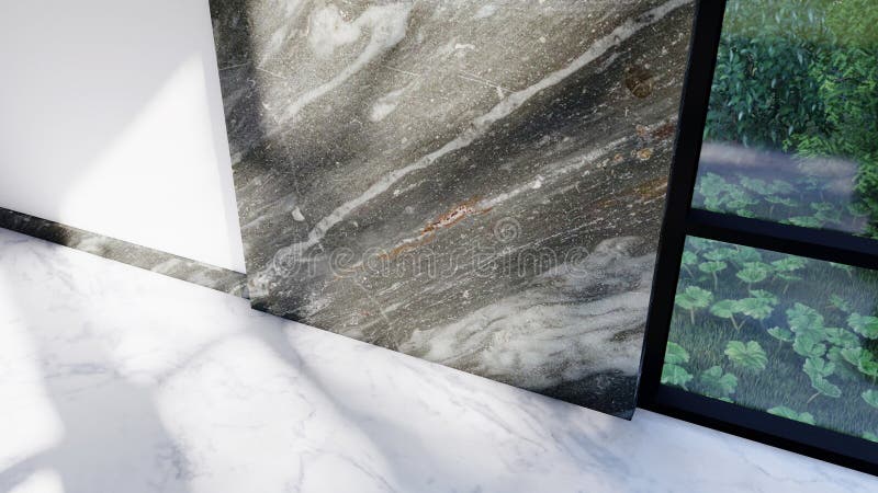 Empty Interior Room Shadow Wall Space Background Mock Up Architecture ...