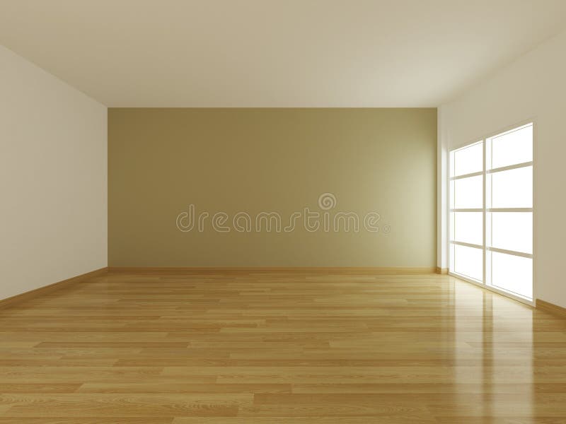 Empty interior room space stock illustration. Illustration of floor ...