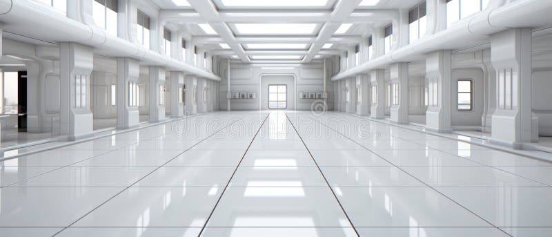 Large Space Modern Empty Interior Room Space, Modern Floor with a ...