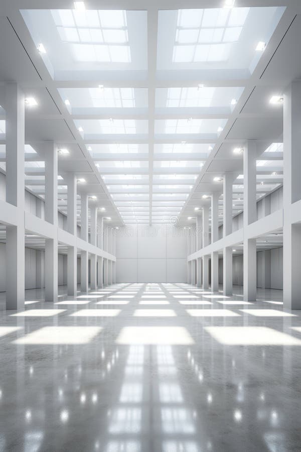 Large Space Modern Empty Interior Room Space, Modern Floor with a ...