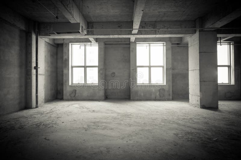 Empty interior space stock image. Image of interior, light - 58972685
