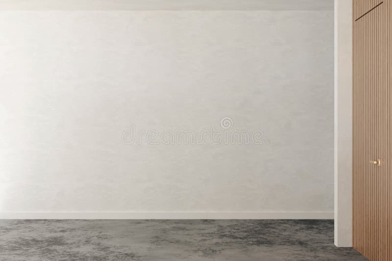 This Empty Interior Space Features Smooth Walls and a Minimalistic ...