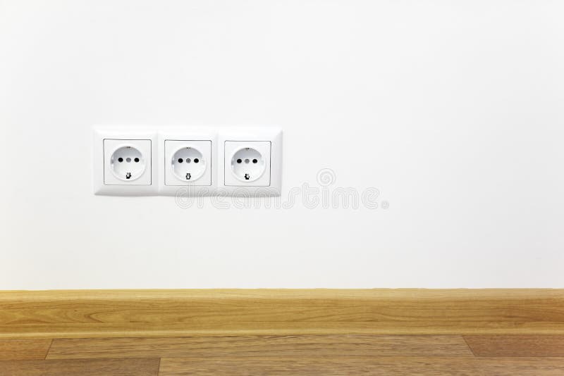UK Electrical Wall Socket Outlet and Plug Stock Image - Image of cable ...