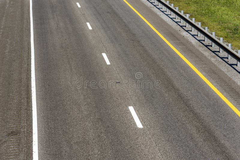 Empty Interstate Highway Copy Space Stock Image - Image of ideas, lines ...