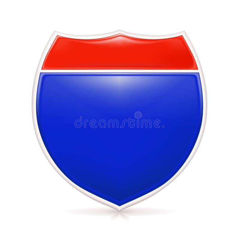 Blank Interstate and Highway Signs Stock Vector - Illustration of ...