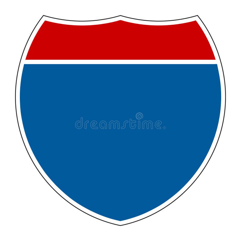 Blank Interstate and Highway Signs Stock Vector - Illustration of ...
