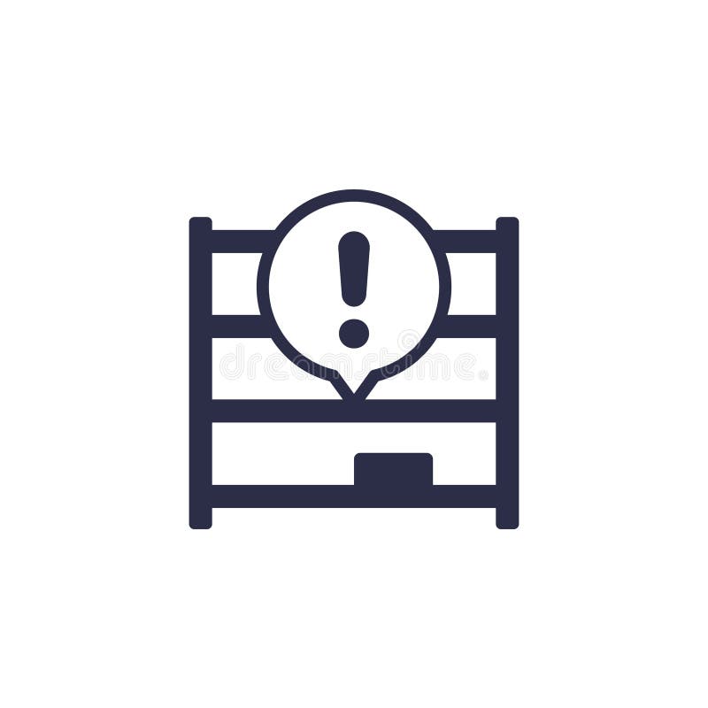 Empty Inventory or Supply Shortage Vector Icon Stock Vector ...