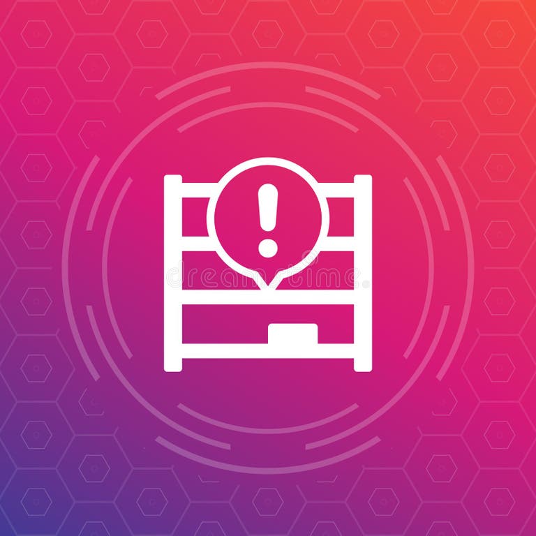 Empty Inventory or Supply Shortage Vector Icon Stock Vector ...