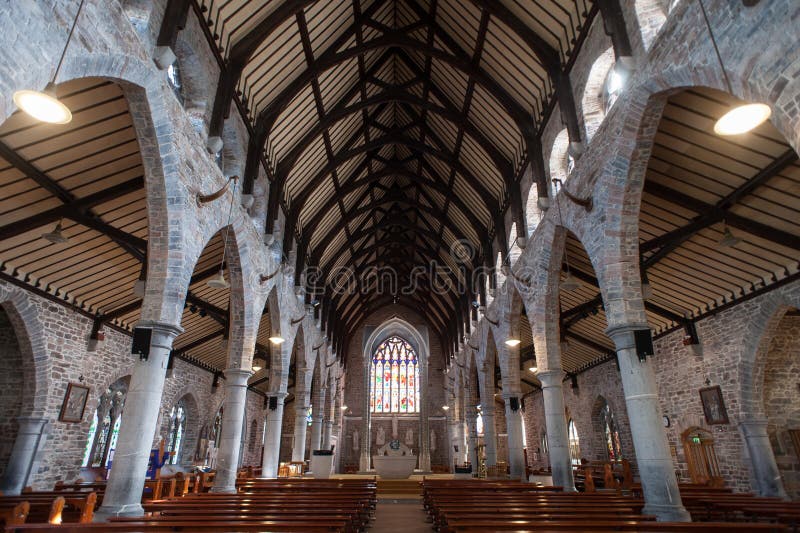 Empty Irish Church Interior Stock Image - Image of irish, bench: 39863533