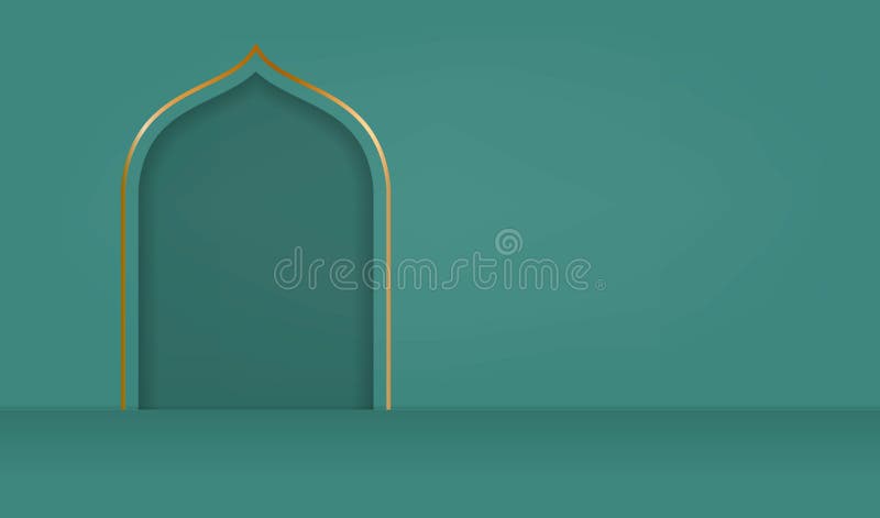 Empty Islam Style Studio Room with Shadow Background Template for Your ...