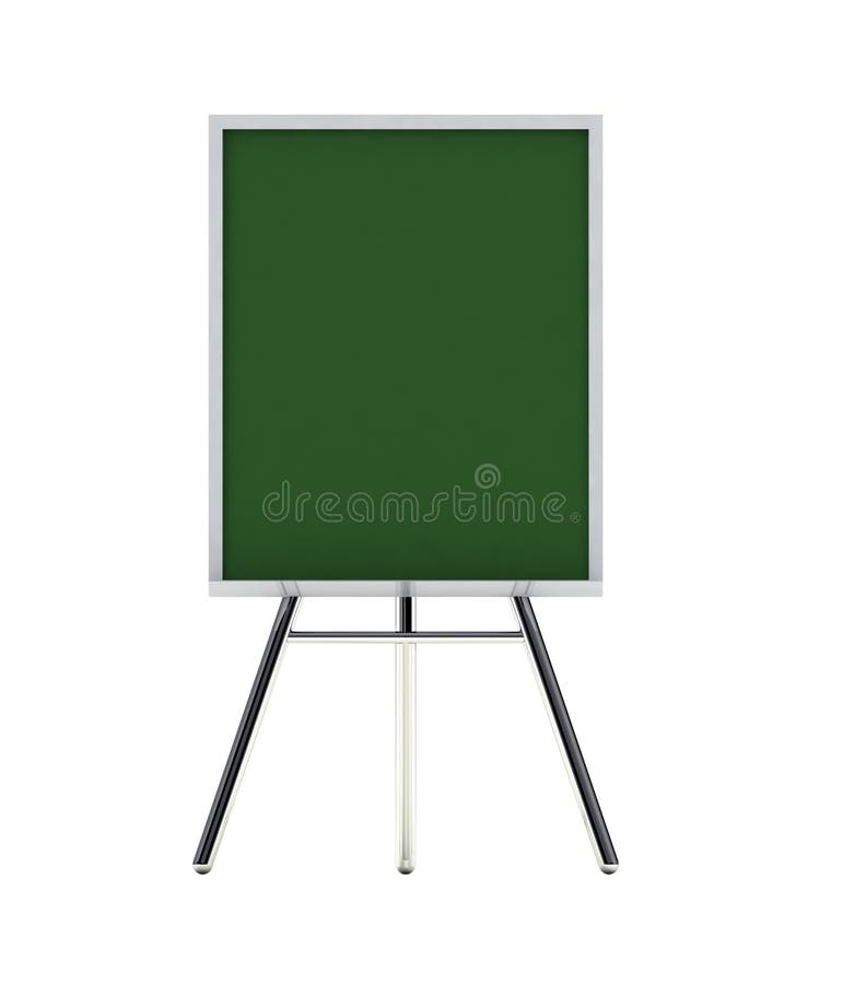 Empty Isolated School or Office Tripod Board Stock Illustration ...