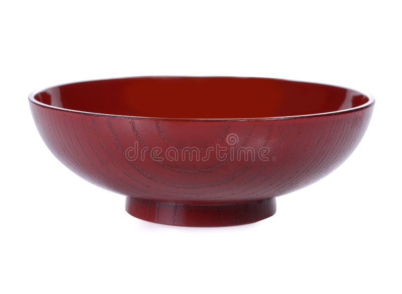 Empty Japanese Bowl on White Stock Photo - Image of cuisine, leaves ...