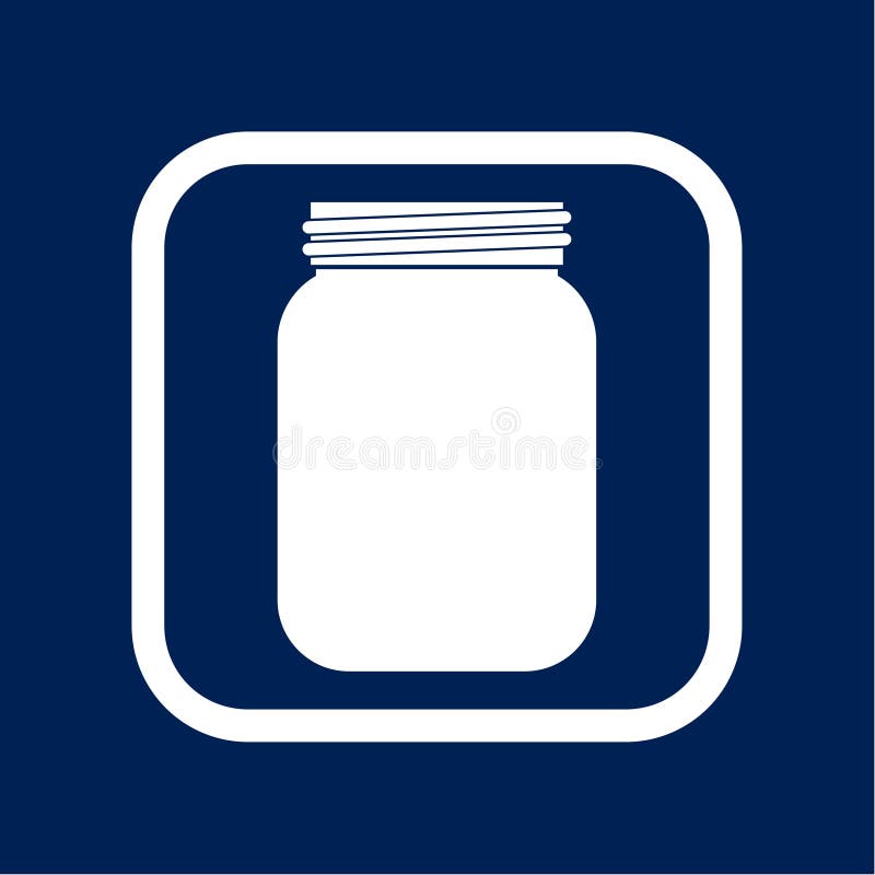 Empty Jar - Illustration stock vector. Illustration of laboratory ...