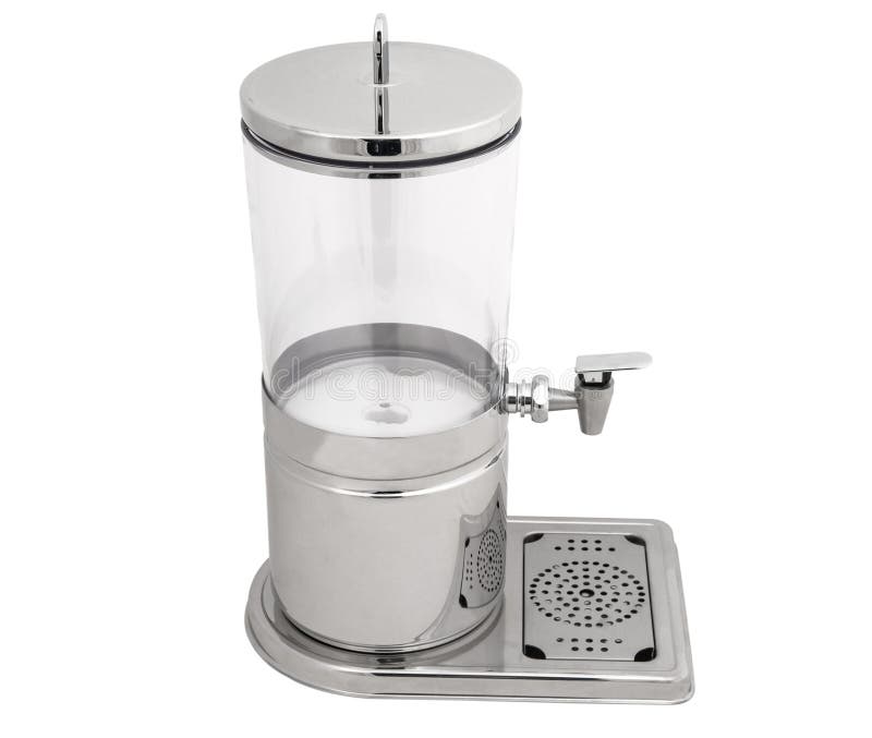 Empty juice dispenser stock photo. Image of glasses, glass - 26025906