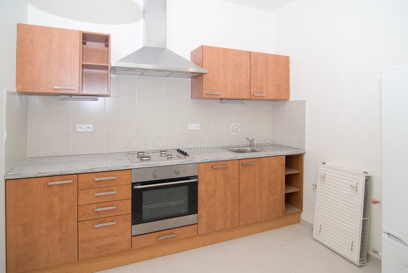 Empty kitchen stock photo. Image of warm, modern, classic - 21603272