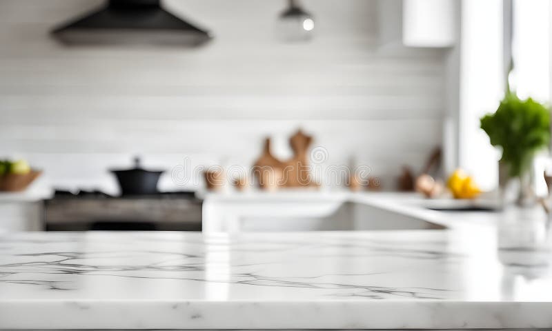 Empty Kitchen Table and Blurred Kitchen Background Stock Illustration ... Empty Kitchen Table and Blurred Kitchen Background Stock Illustration ...