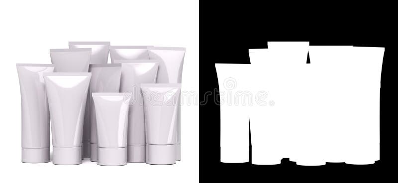 Empty Label Packaging for Cosmetics Brand Presentation 3d Render on ...