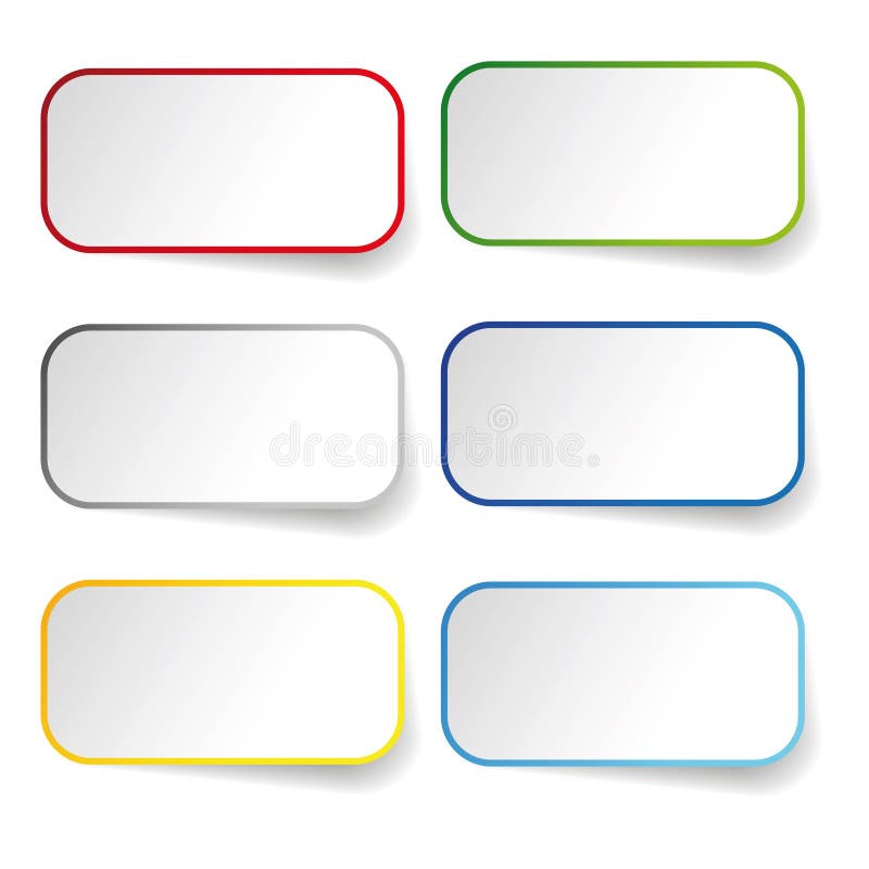 Empty label sticker set stock vector. Illustration of paper - 104706537