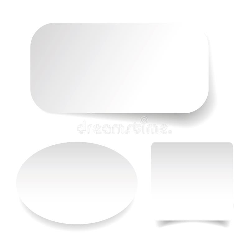 Empty label sticker set stock vector. Illustration of element - 104883081
