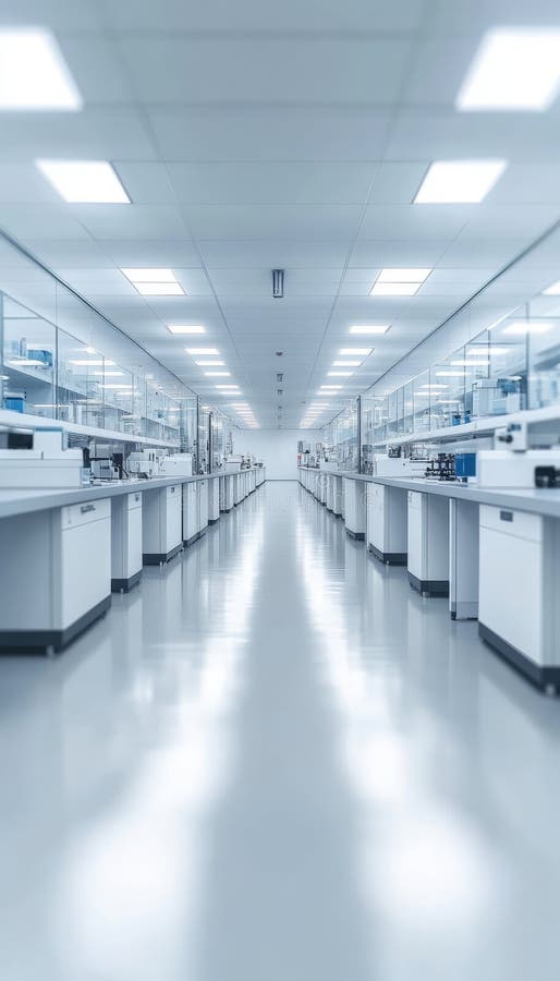 Empty Laboratory Interior, Modern Science Research Center, Clean ...