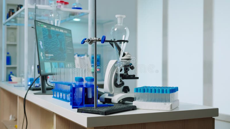 Empty Laboratory Modernly Equipped Stock Photo - Image of medical ...