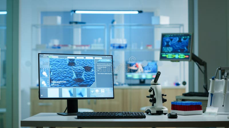 Empty Laboratory Modernly Equipped with Nobody in it Stock Image ...