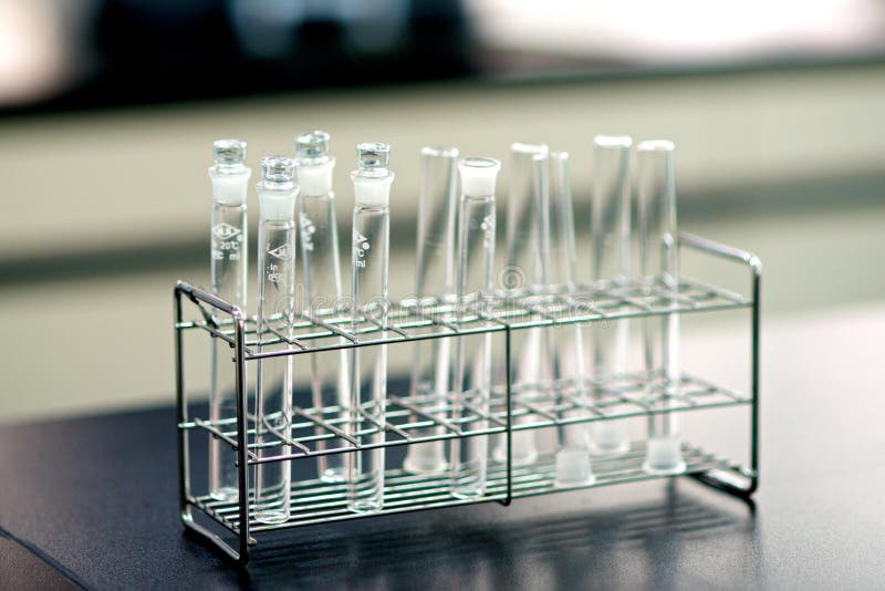 Empty Laboratory Test Tubes Stock Image - Image of fluid, science: 41914733