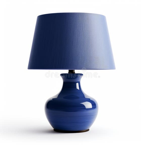 Minimal Indigo Lamp with Photorealistic Rendering and Dramatic Use of ...
