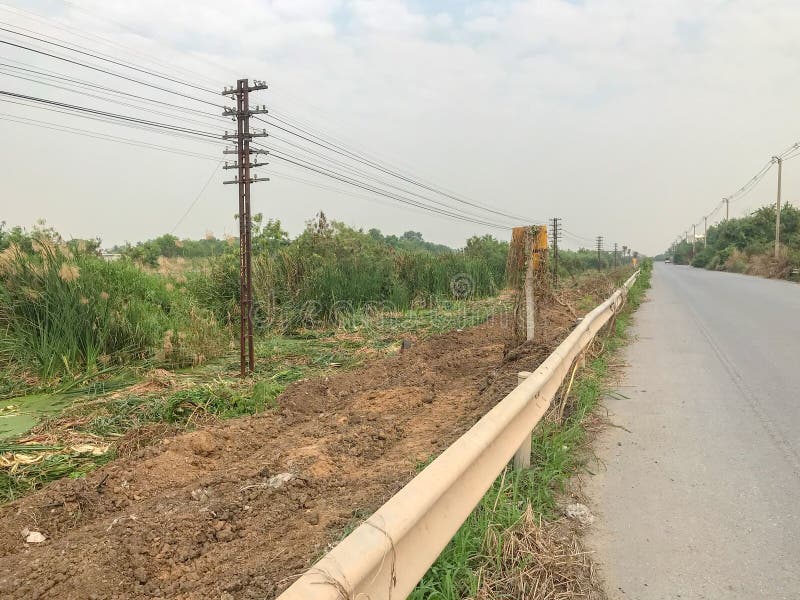 Empty Land and Wall for Construction Stock Photo - Image of industrial ...