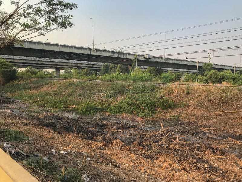 Empty Land For Sale At Thailand Stock Image - Image of commercial ...