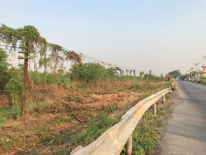 Empty Land and Wall for Construction Stock Photo - Image of natural ...